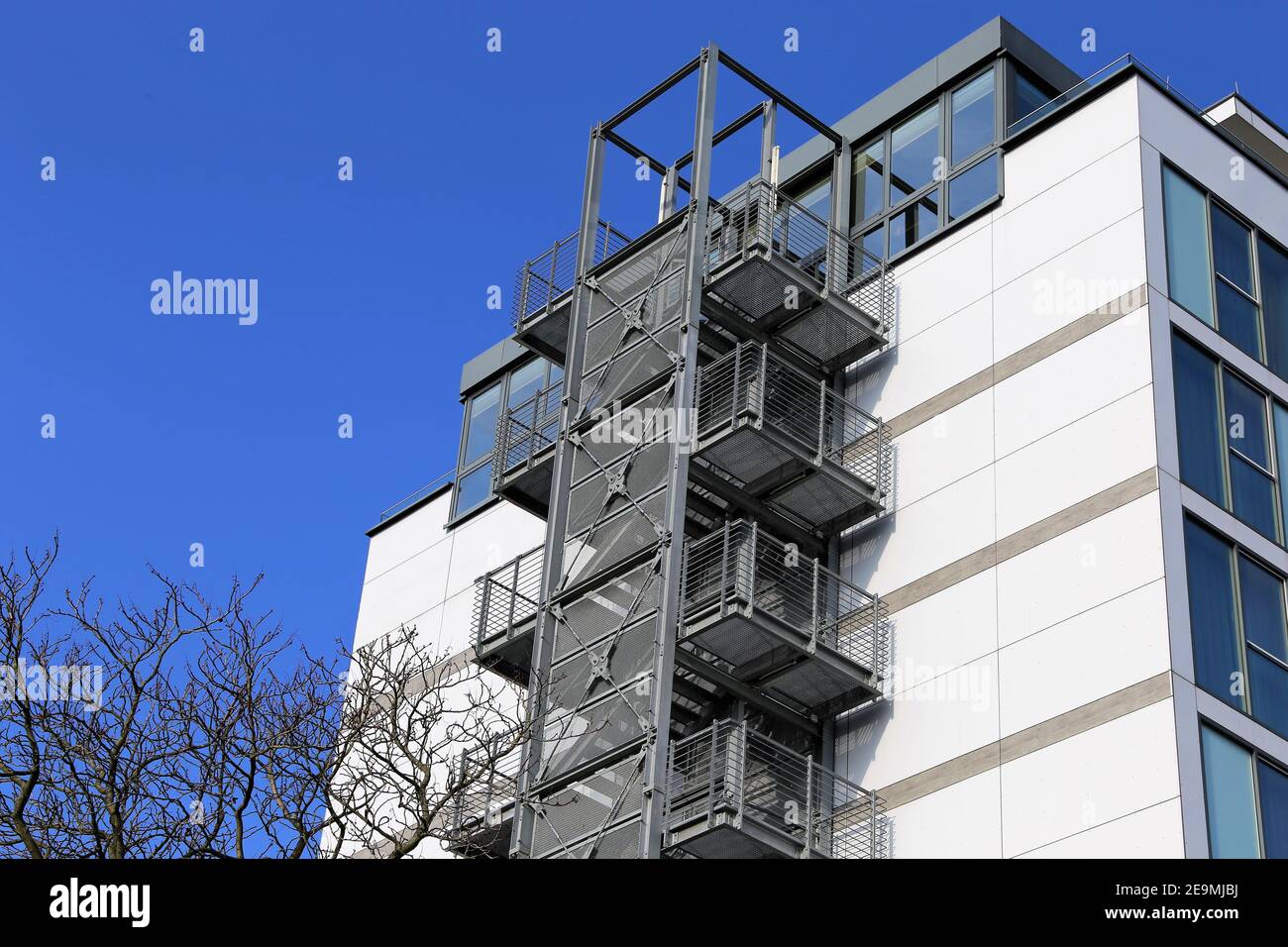 Emergency staircase hi-res stock photography and images - Alamy