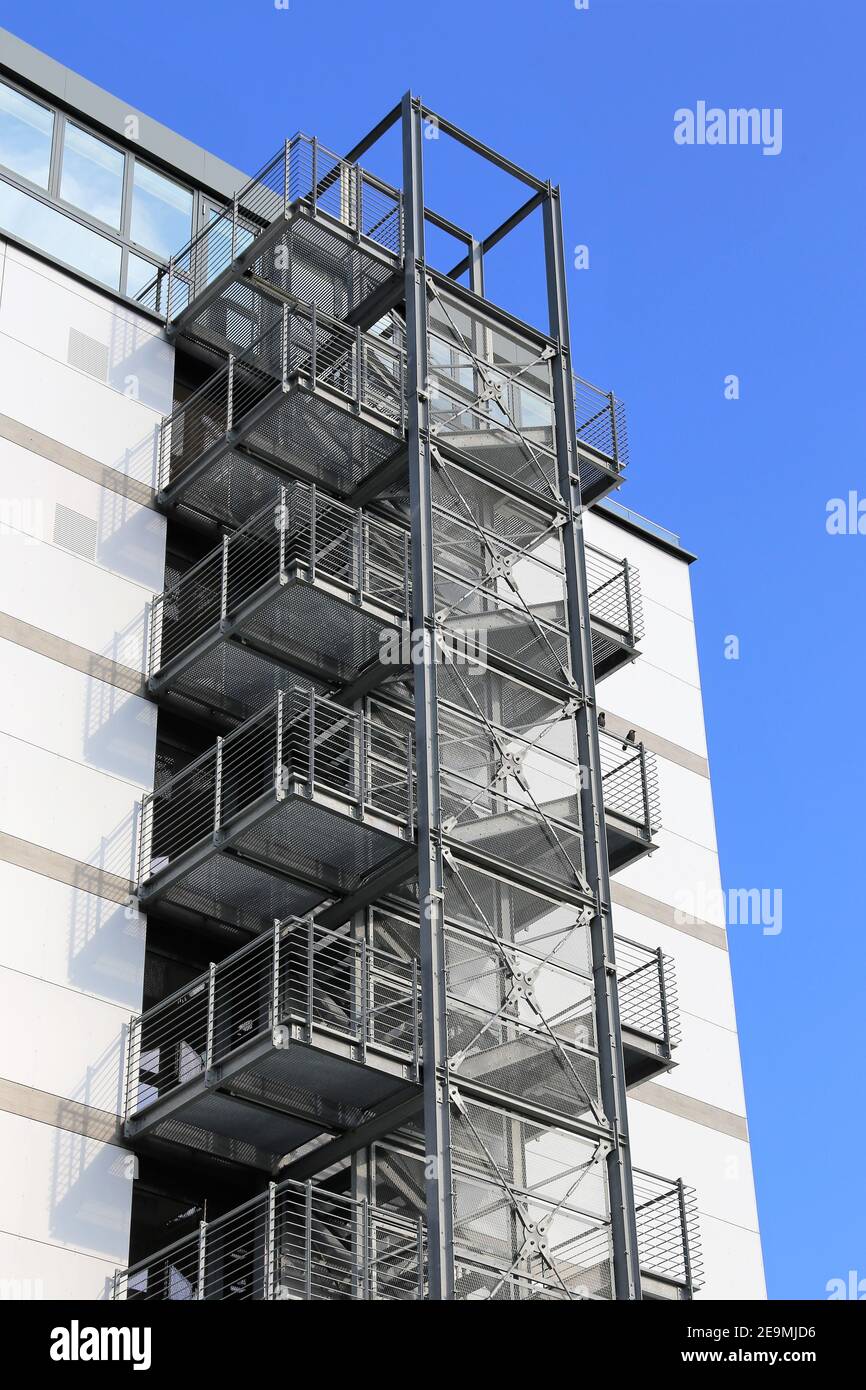 Emergency staircase hi-res stock photography and images - Alamy