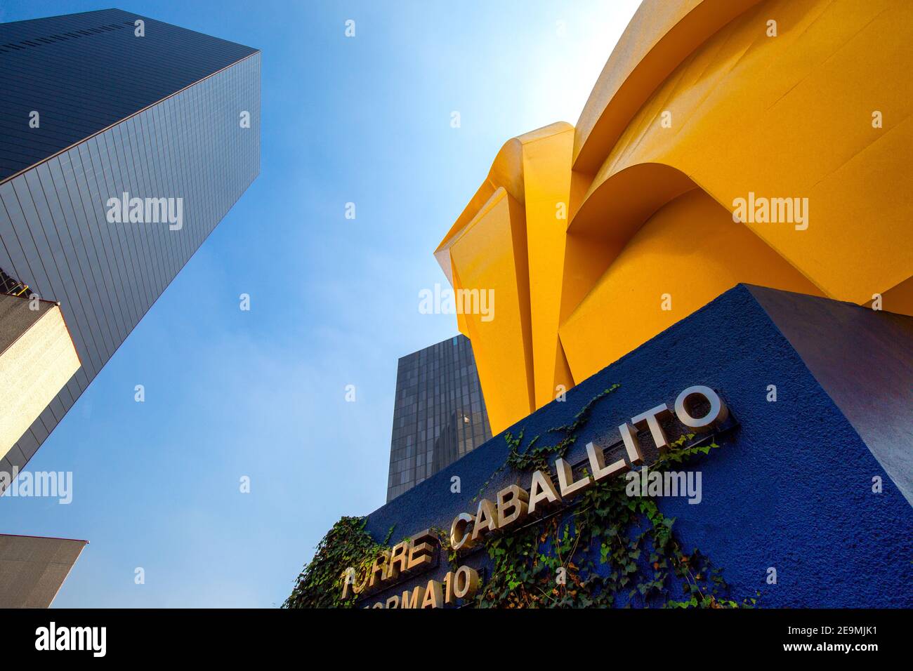 Mexico City, Mexico-10 March, 2020: Landmark El Caballito Monument ...