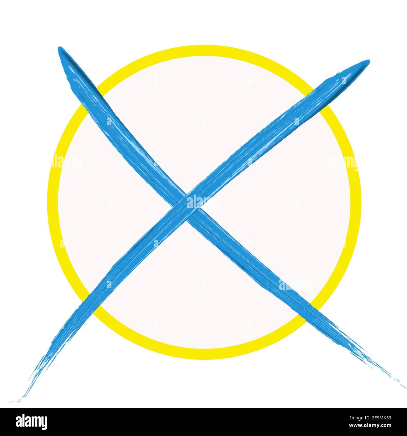 Blue yellow cross hi-res stock photography and images - Alamy