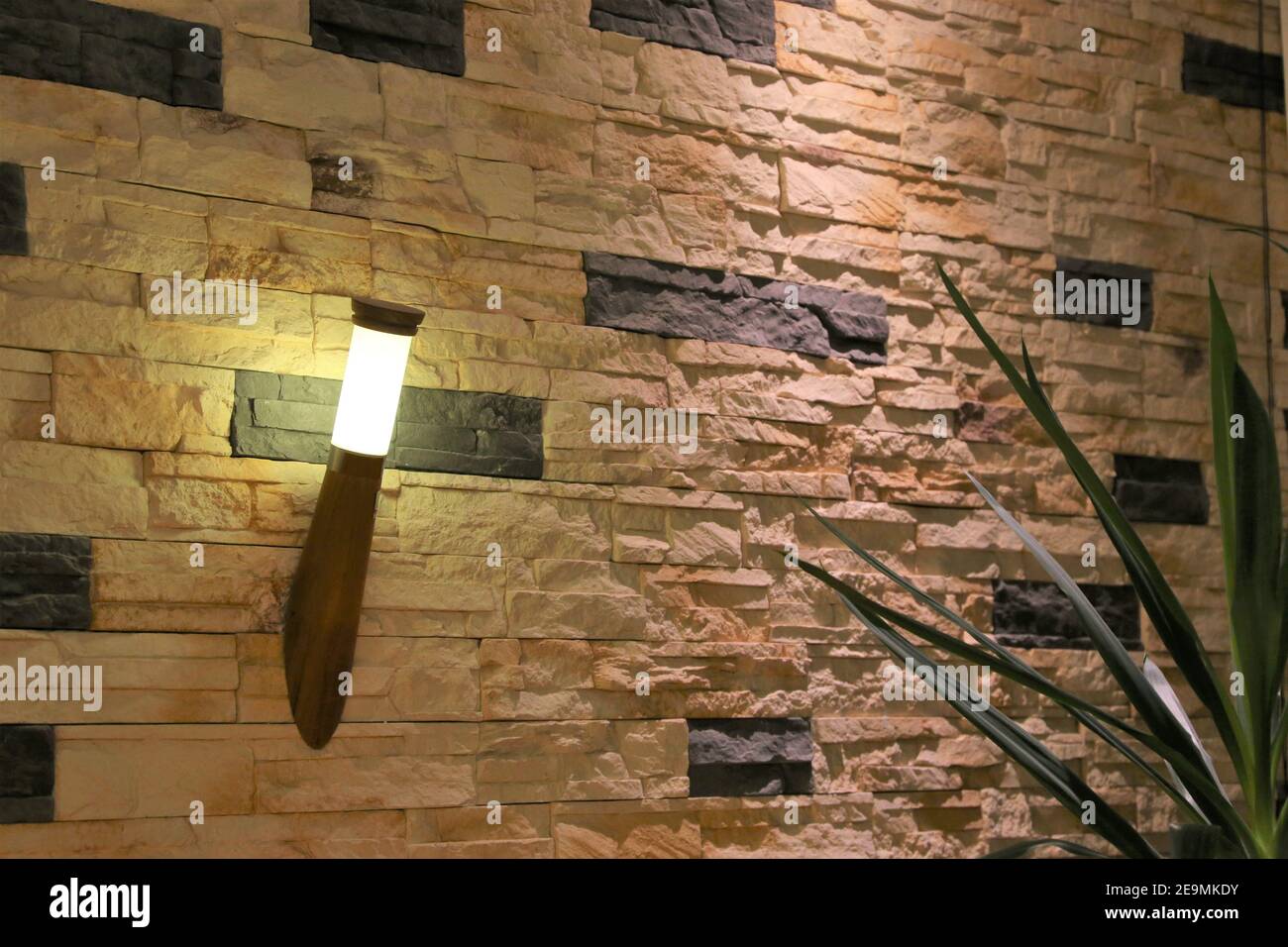 High quality wall cladding with facing bricks in the interior Stock ...