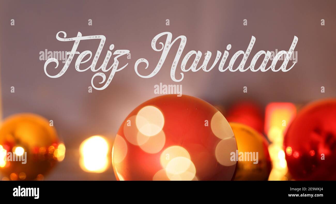 Feliz navidad text hi-res stock photography and images - Alamy
