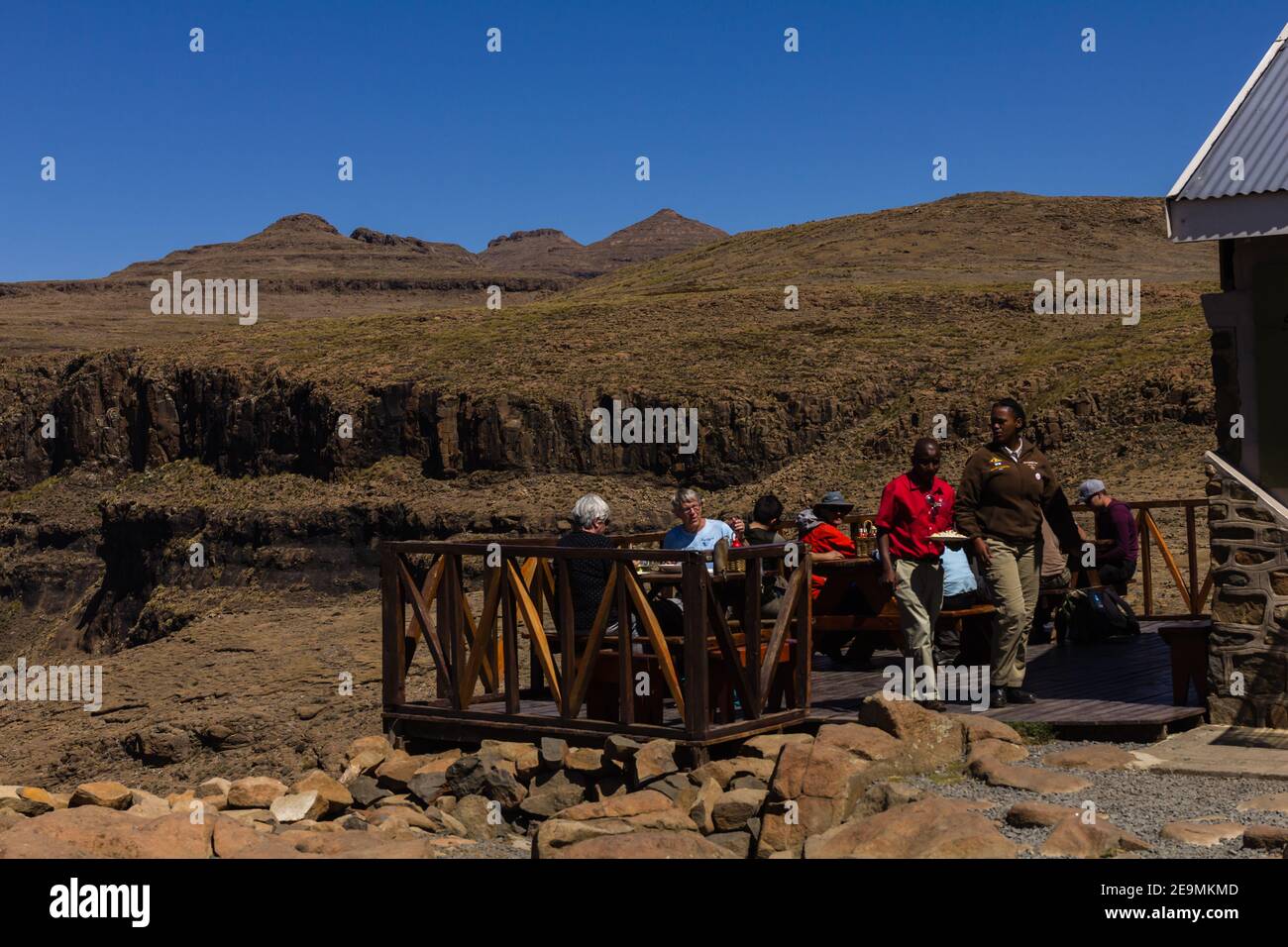 Highest pub in Africa, Sani Mountain Lodge, Lesotho Stock Photo - Alamy