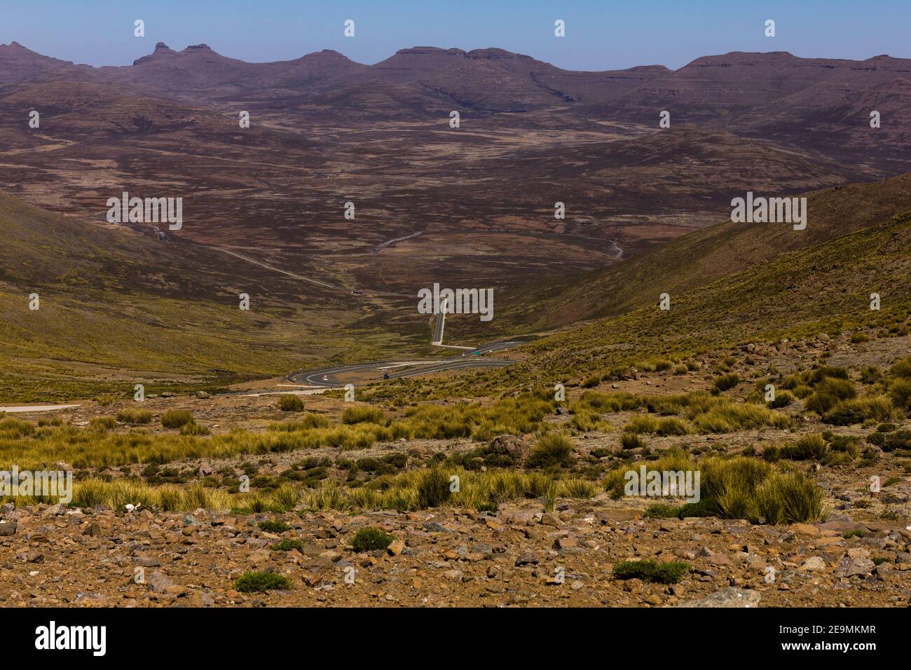 Mountainous landscape, Kingdom of Lesotho, Africa Stock Photo - Alamy