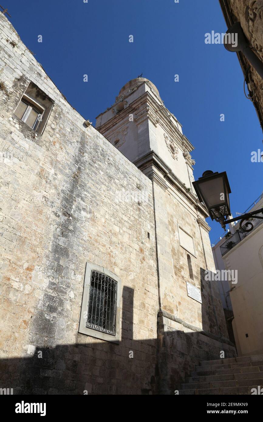 Vieste, Italy - Old Town in Gargano Peninsula. Co-Cathedral of Saint ...