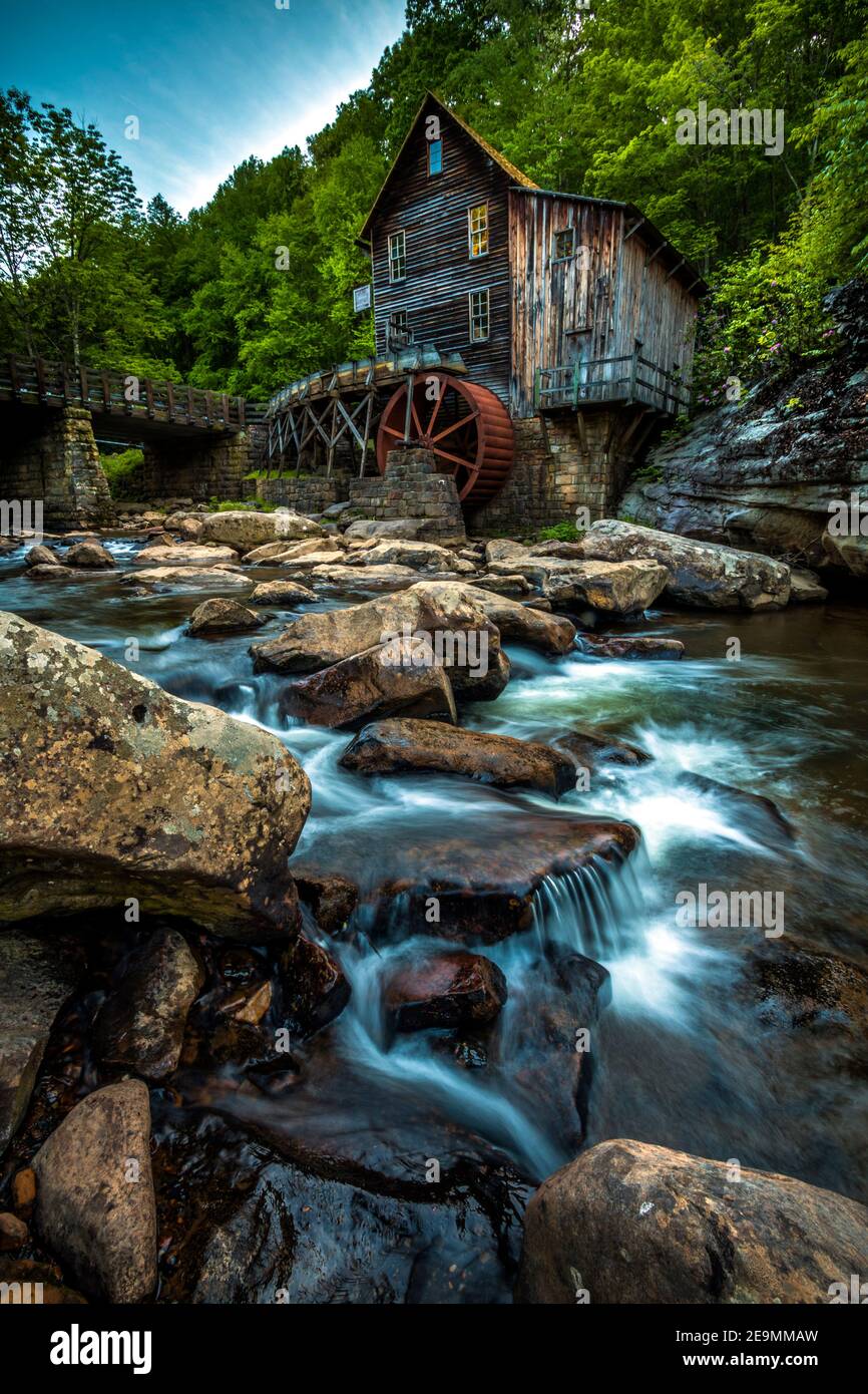 spring images in Babcock State park in West Virginia Stock Photo - Alamy