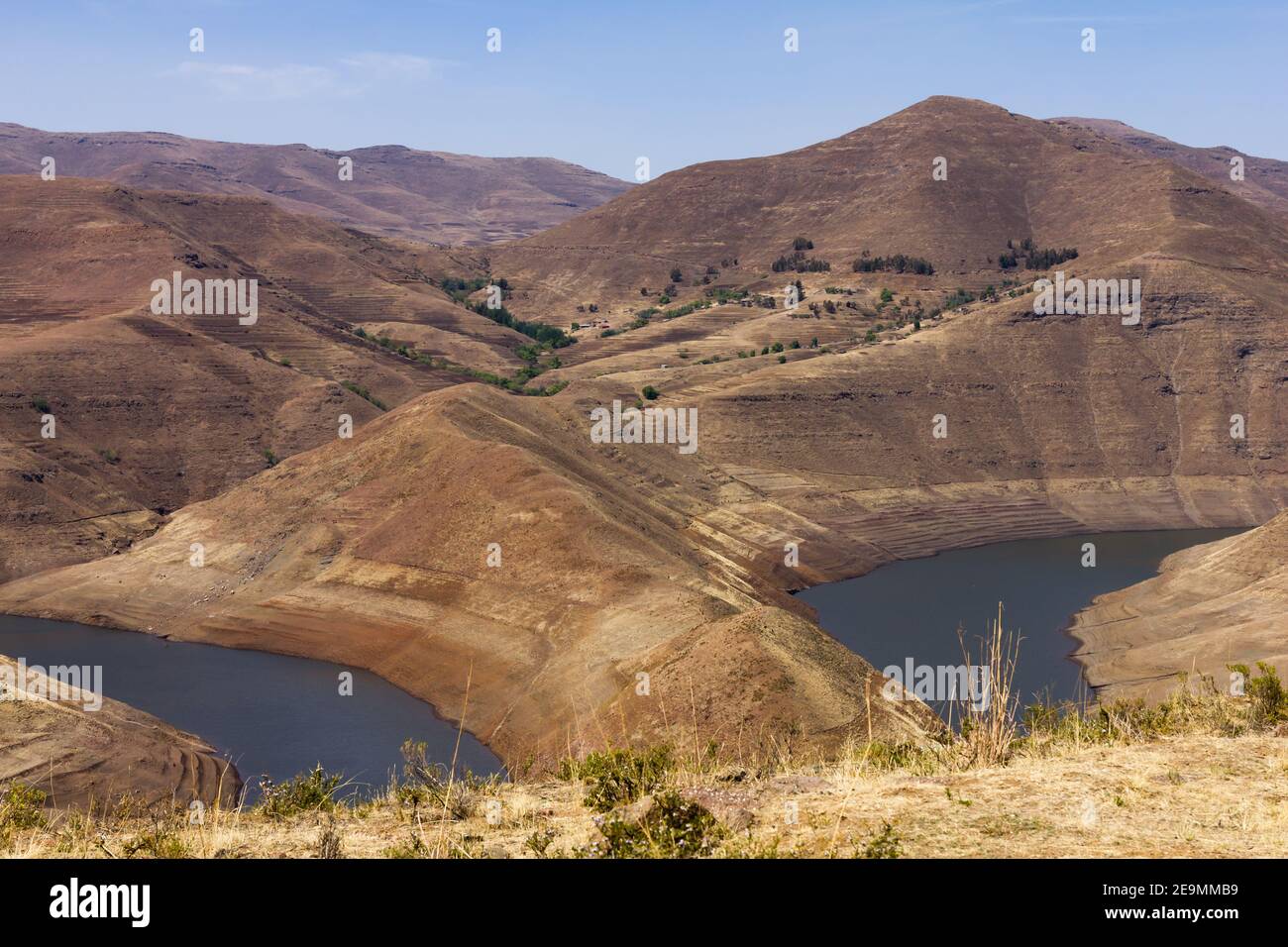 Katse Dam, Kingdom of Lesotho, Africa Stock Photo - Alamy