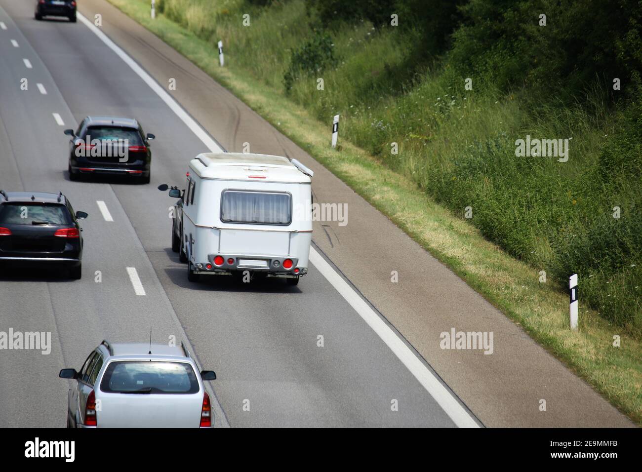 Car towing caravan hi-res stock photography and images - Alamy