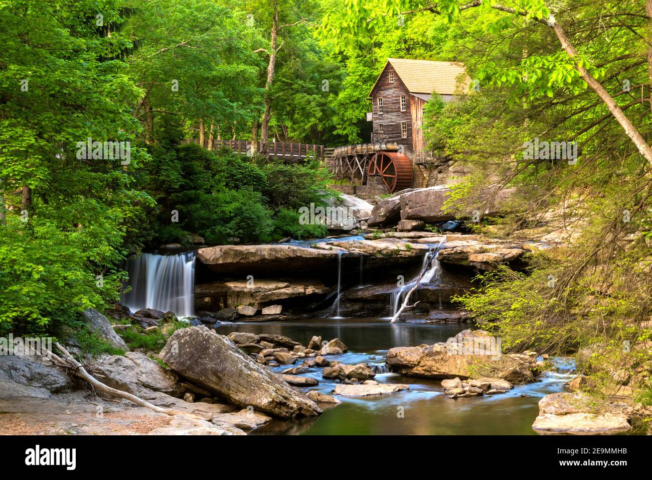 spring images in Babcock State park in West Virginia Stock Photo - Alamy