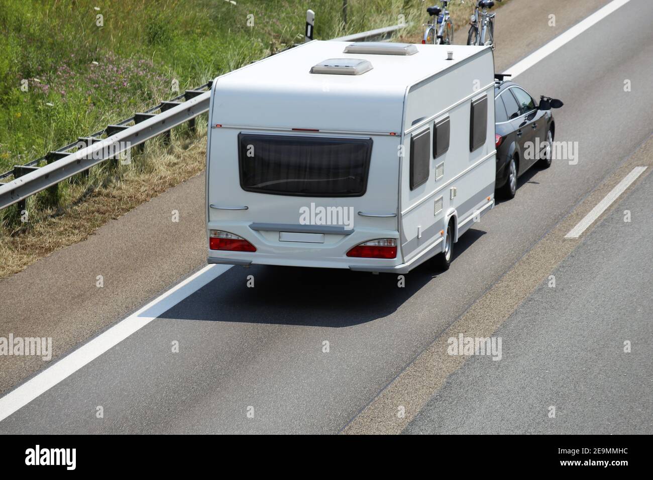 Car towing caravan hi-res stock photography and images - Alamy