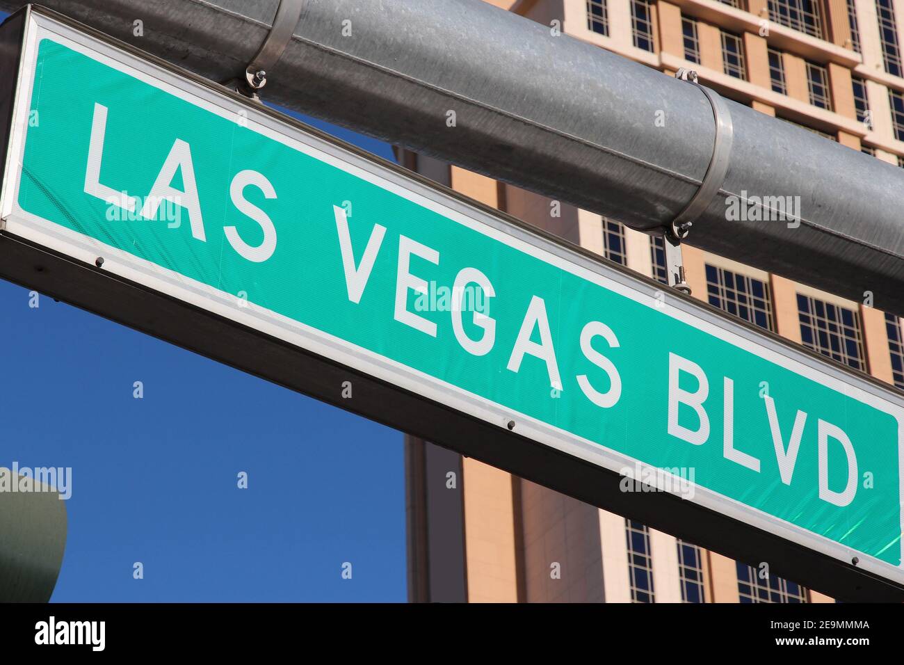 Las Vegas, Nevada. Las Vegas Boulevard sign (the Strip Stock Photo - Alamy