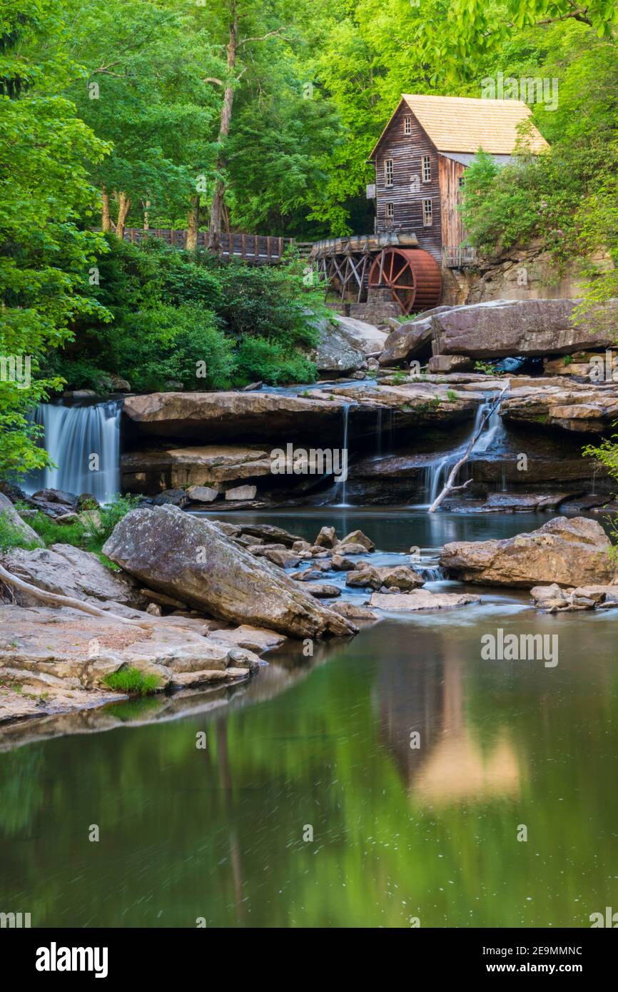 spring images in Babcock State park in West Virginia Stock Photo - Alamy