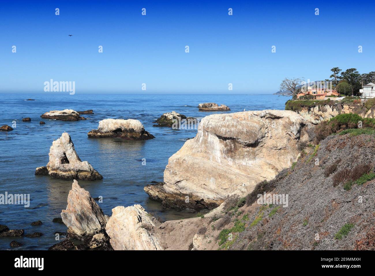 California landscape, USA - coast of Shell Beach (Pismo Beach Stock ...