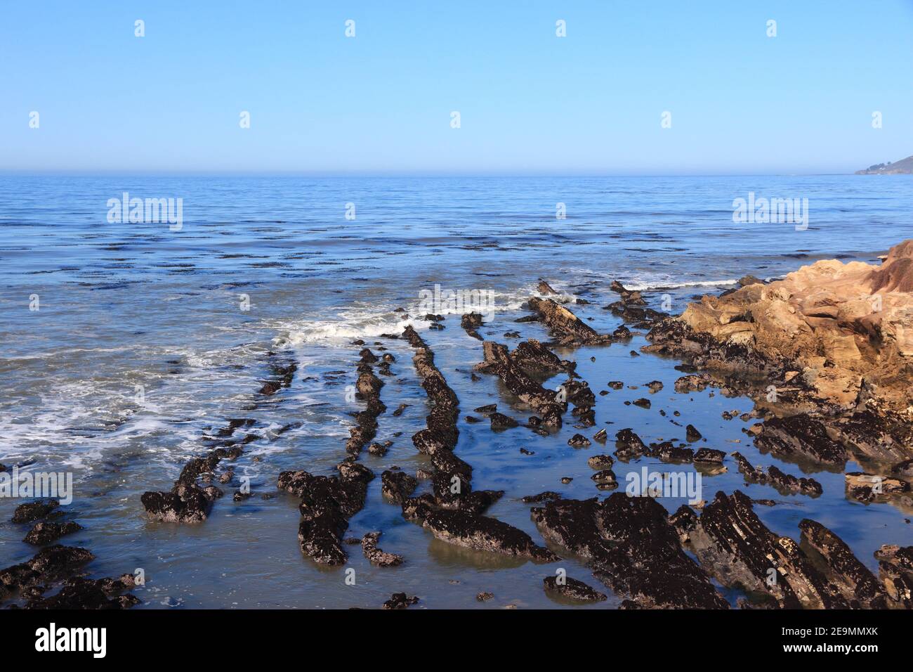 California landscape, USA - coast of Shell Beach (Pismo Beach Stock ...