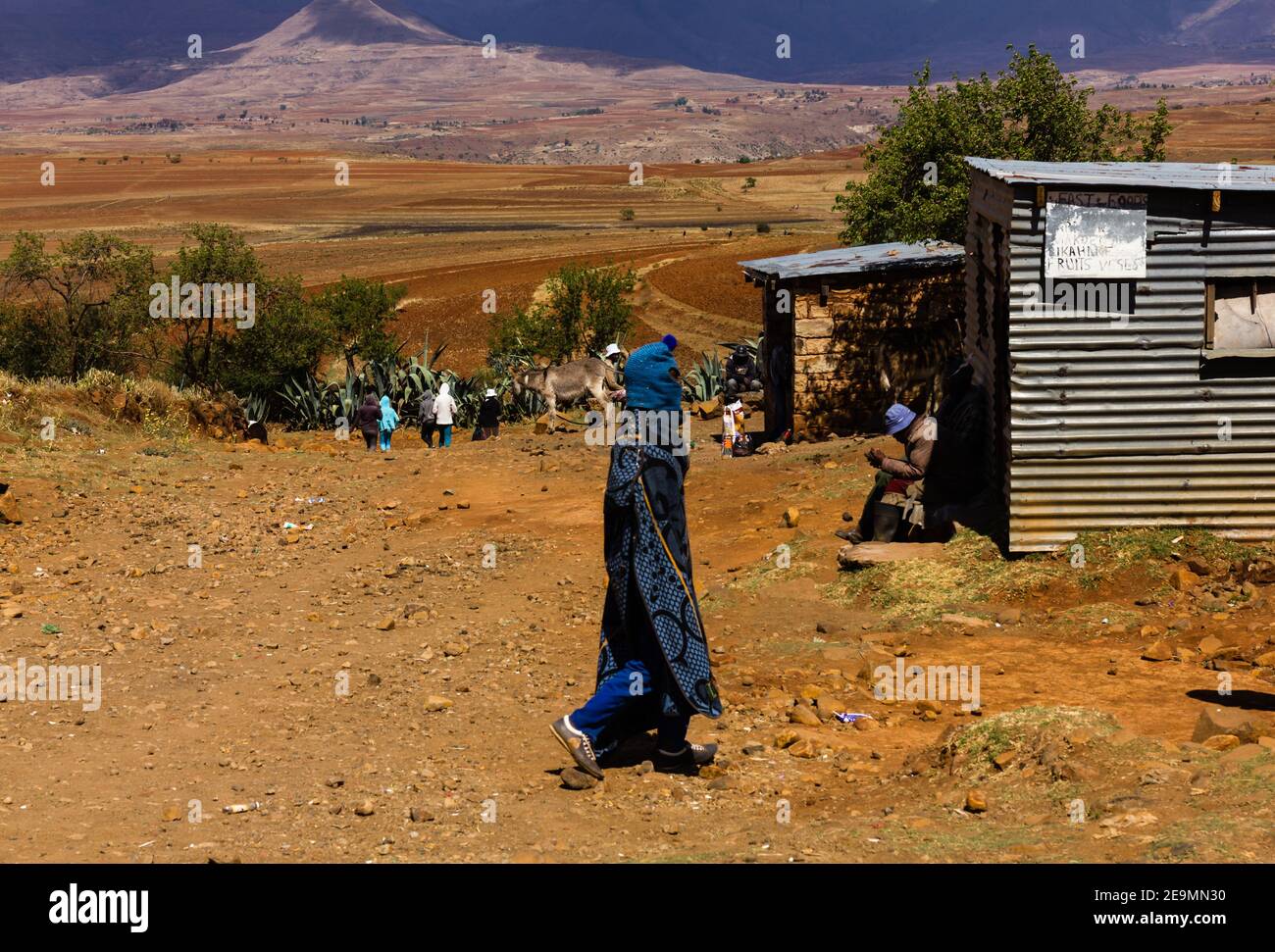 Malealea village, Kingdom of Lesotho, Africa Stock Photo - Alamy