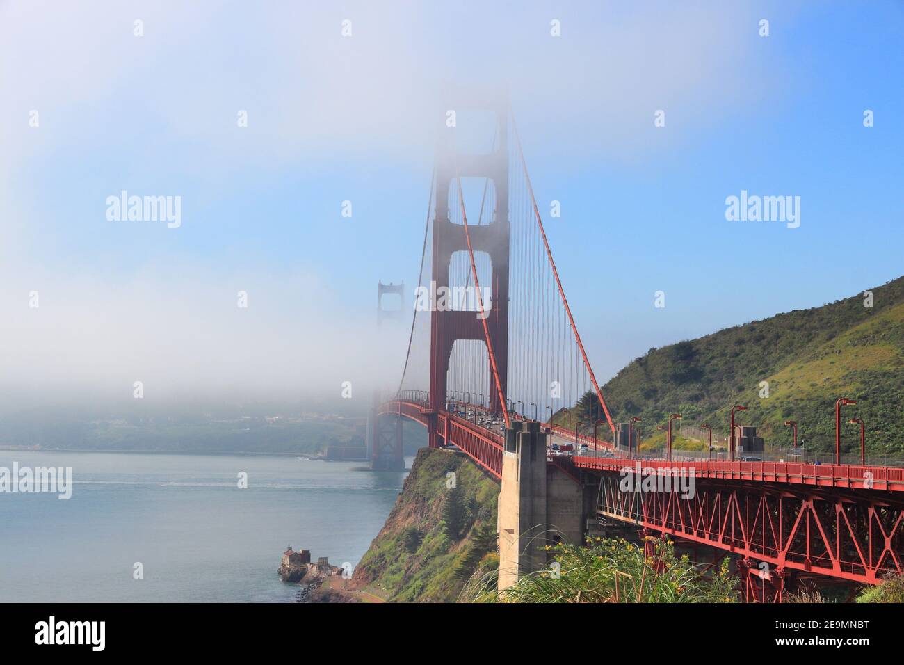 Golden gate bridge in misty weather hi-res stock photography and images ...