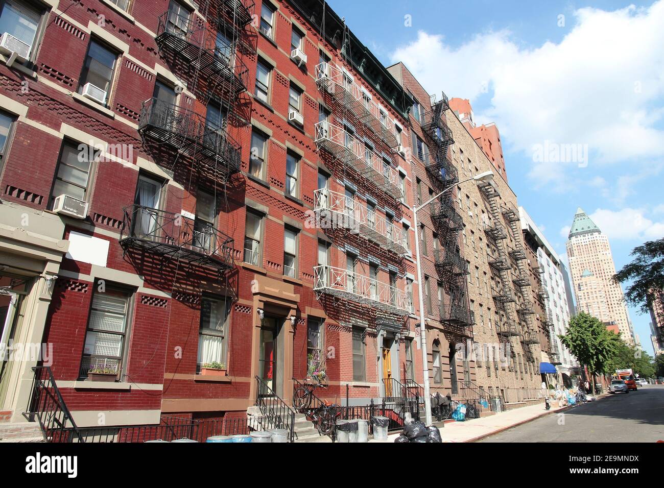 New York City - West Side Manhattan. Street view in Hell's Kitchen ...