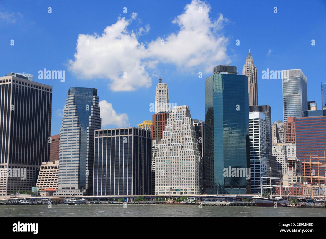 Skyline of New York City. Manhattan skyscrapers urban skyline Stock ...