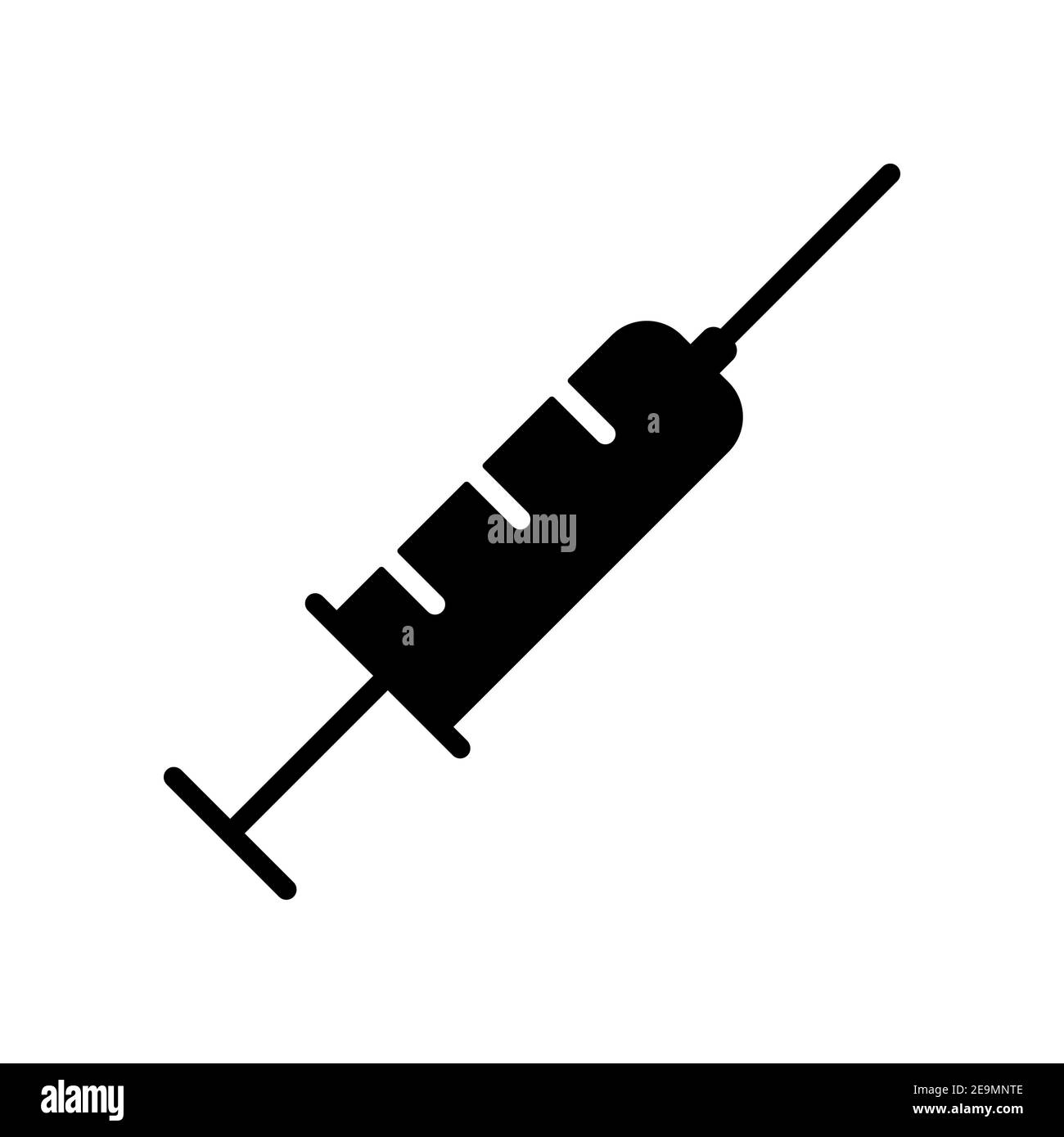 Syringe vector glyph icon. Medicine and healthcare, medical support ...