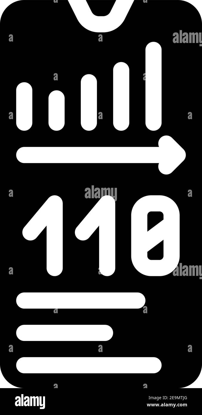 weight control phone app glyph icon vector illustration Stock Vector ...