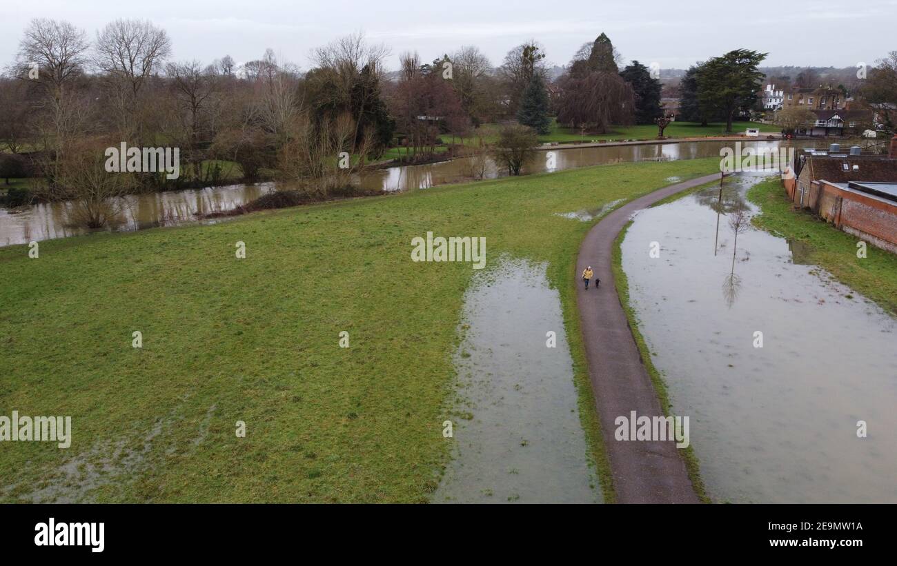Cookham Flooding 2021 Stock Photo - Alamy