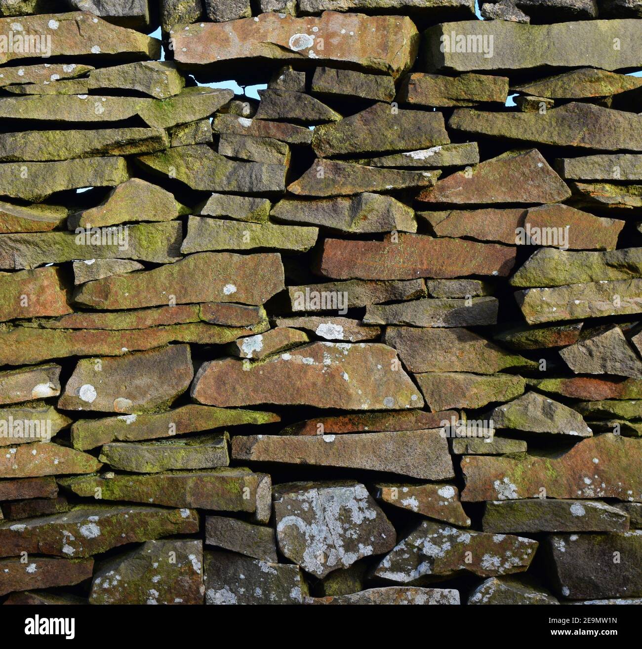 Close up of English dry stone wall for textured pattern Stock Photo - Alamy