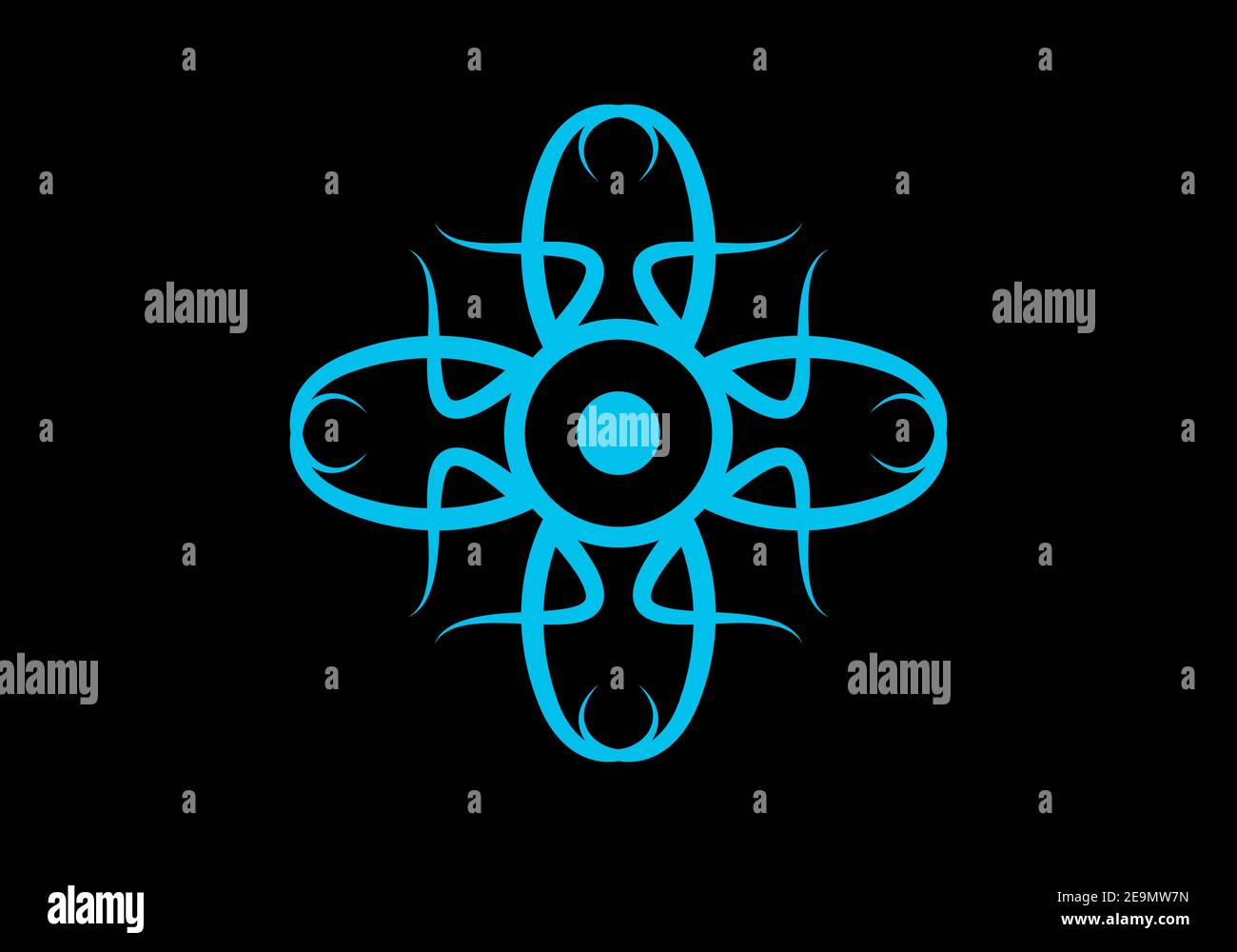 Blue cross symbol or ornament vector design Stock Vector Image & Art ...