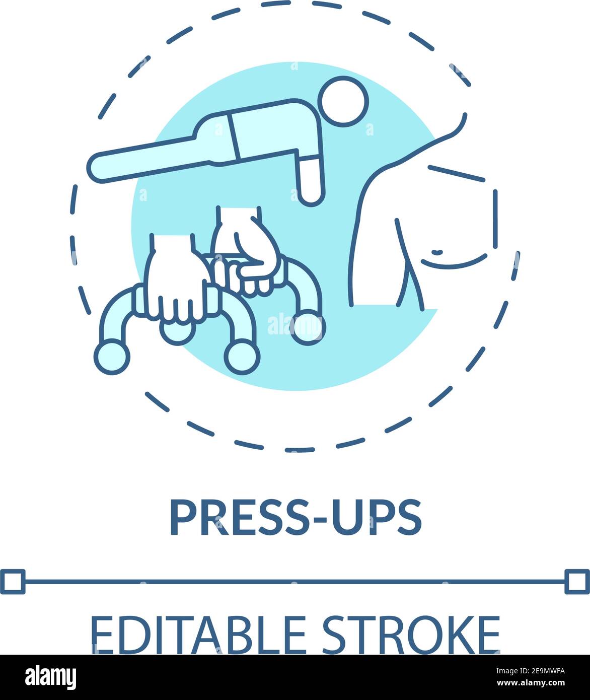 Press-ups concept icon Stock Vector Image & Art - Alamy