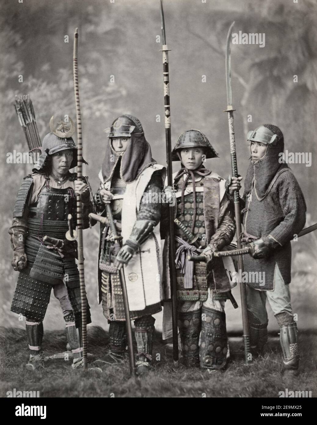 Late 19th century photograph - Soldiers, Japan Stock Photo - Alamy