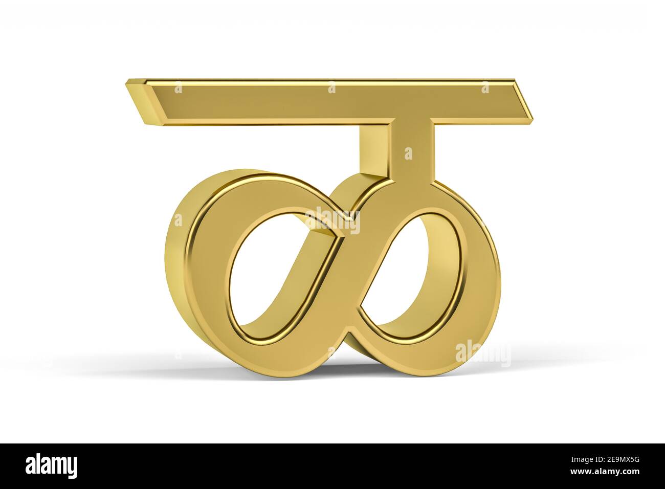 Golden Indian Letter - 3D Indian Letter on White Background ...