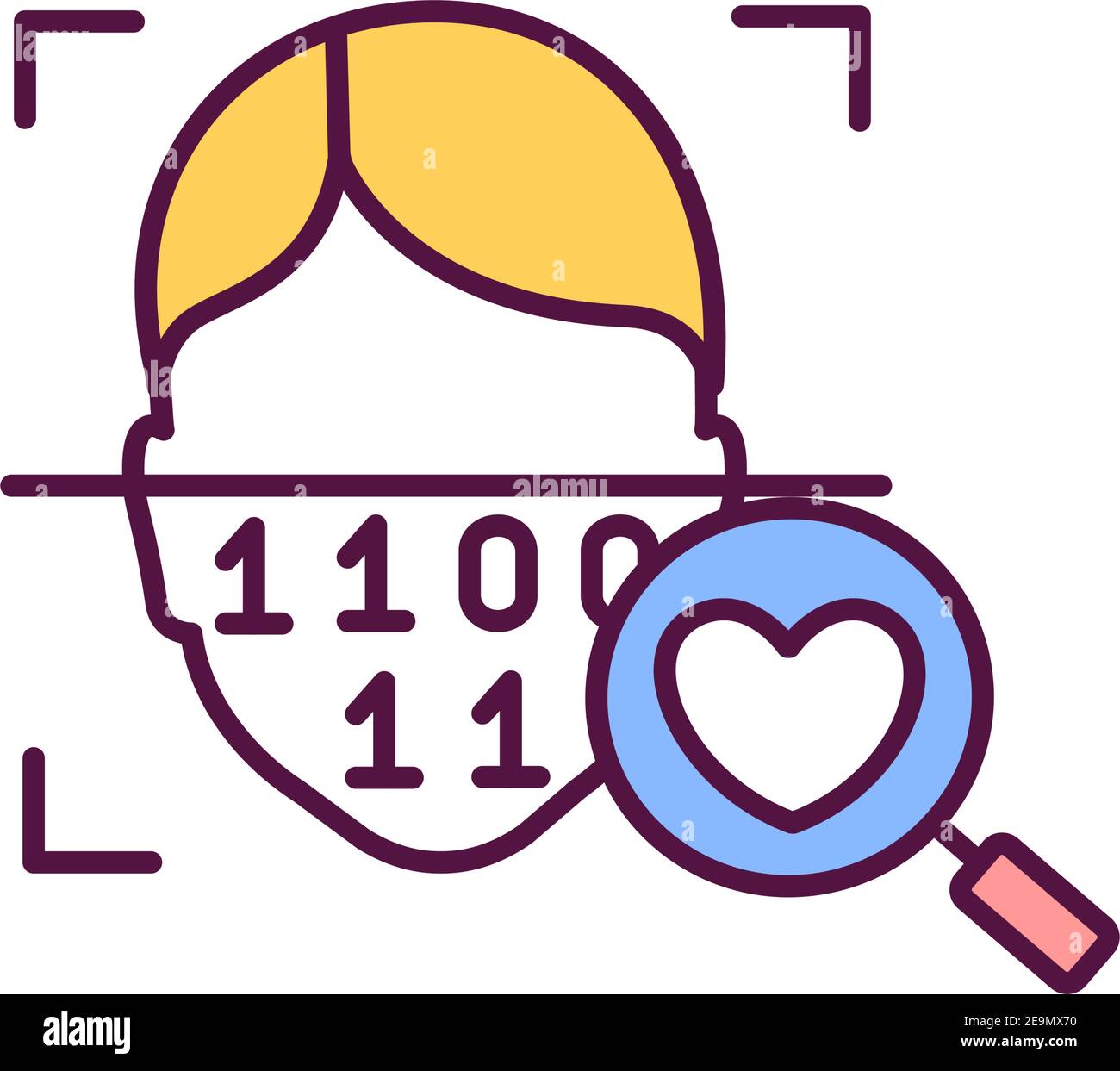 Hyper personalization RGB color icon Stock Vector Image & Art - Alamy