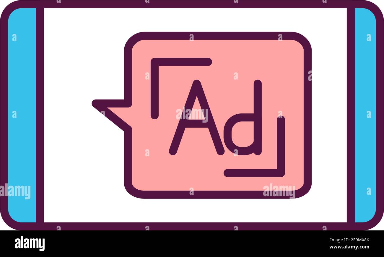 Ad network color icon Stock Vector Images - Alamy