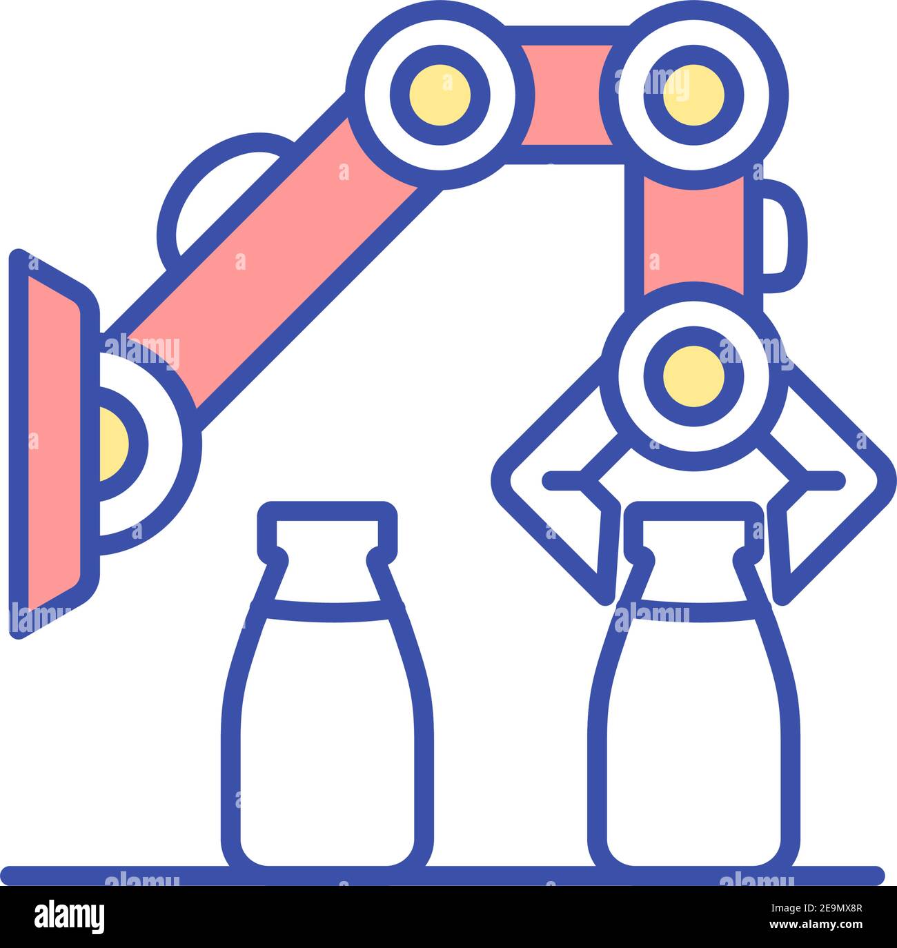 Commercial dairy operation Stock Vector Images - Alamy