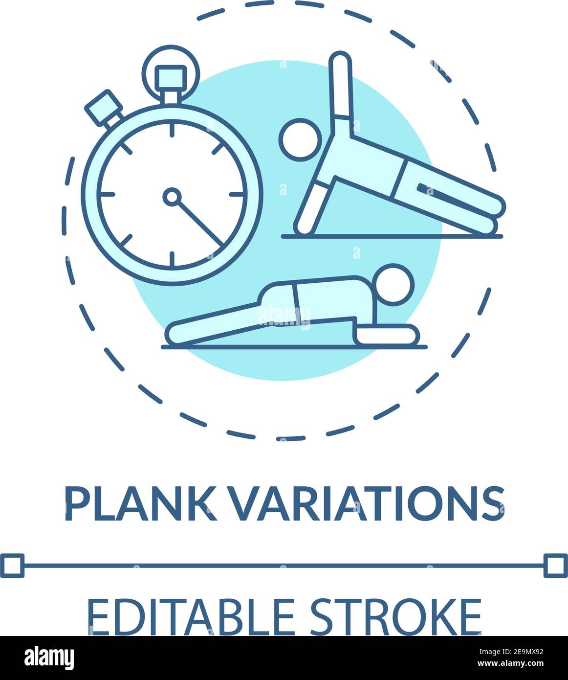 Plank variations concept icon Stock Vector Image & Art - Alamy
