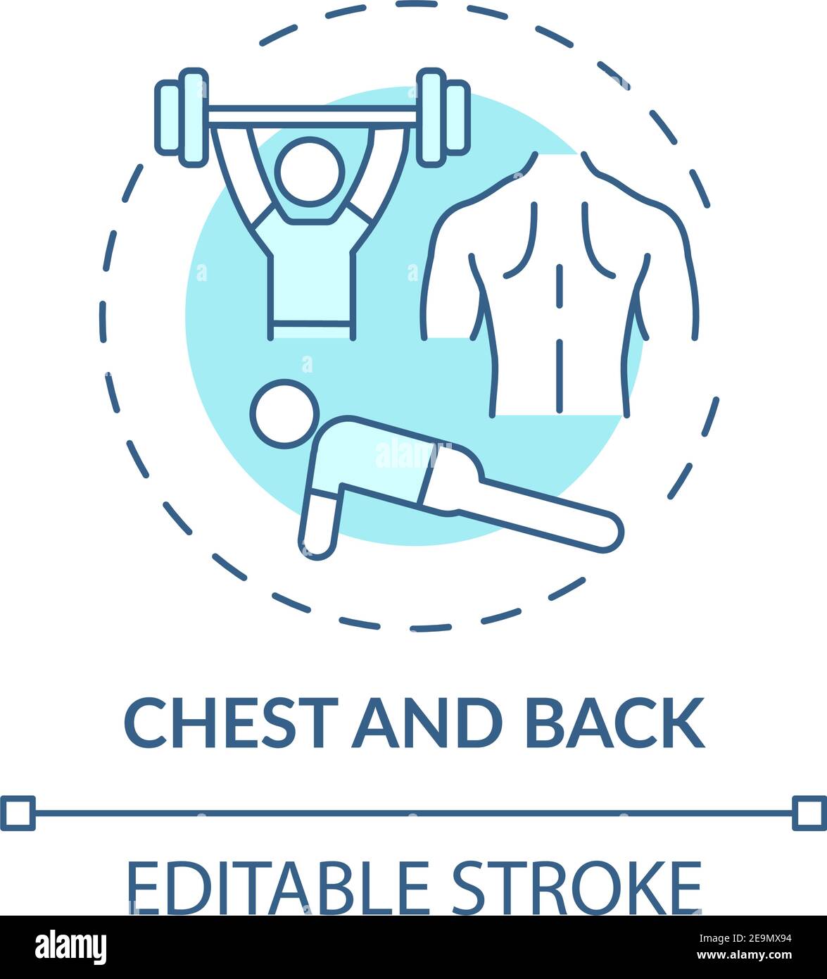 Chest exercise home Stock Vector Images - Alamy