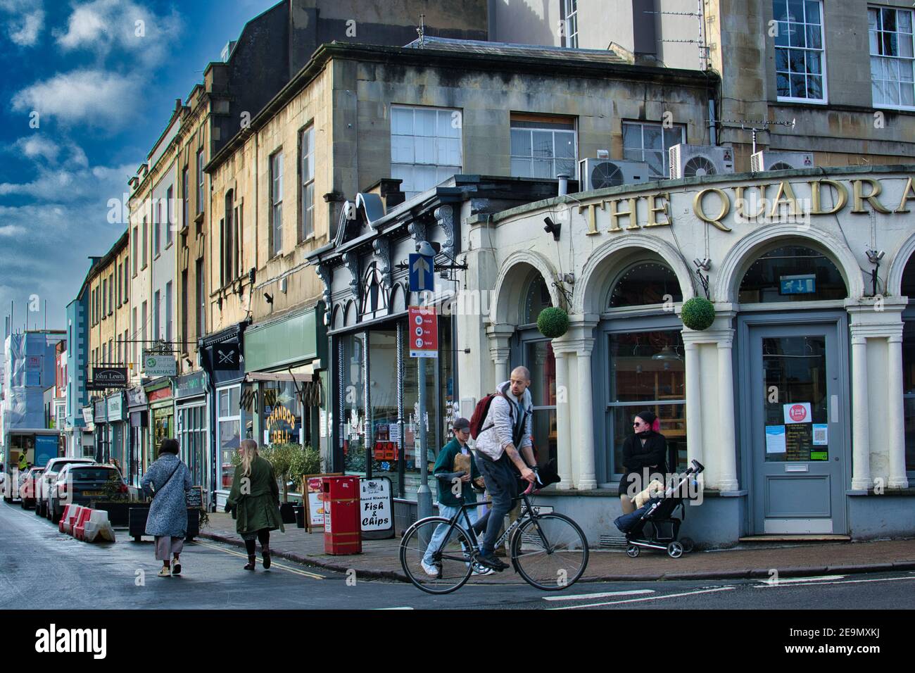 Bristol city centre during lockdown Stock Photo - Alamy