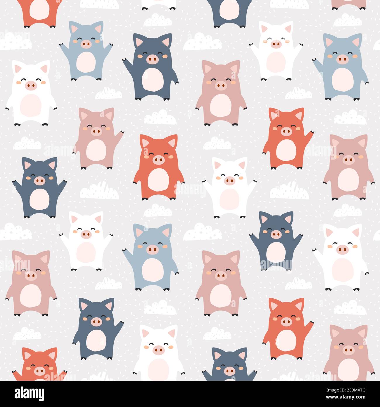 Cute Piglets Stock Vector Images - Alamy