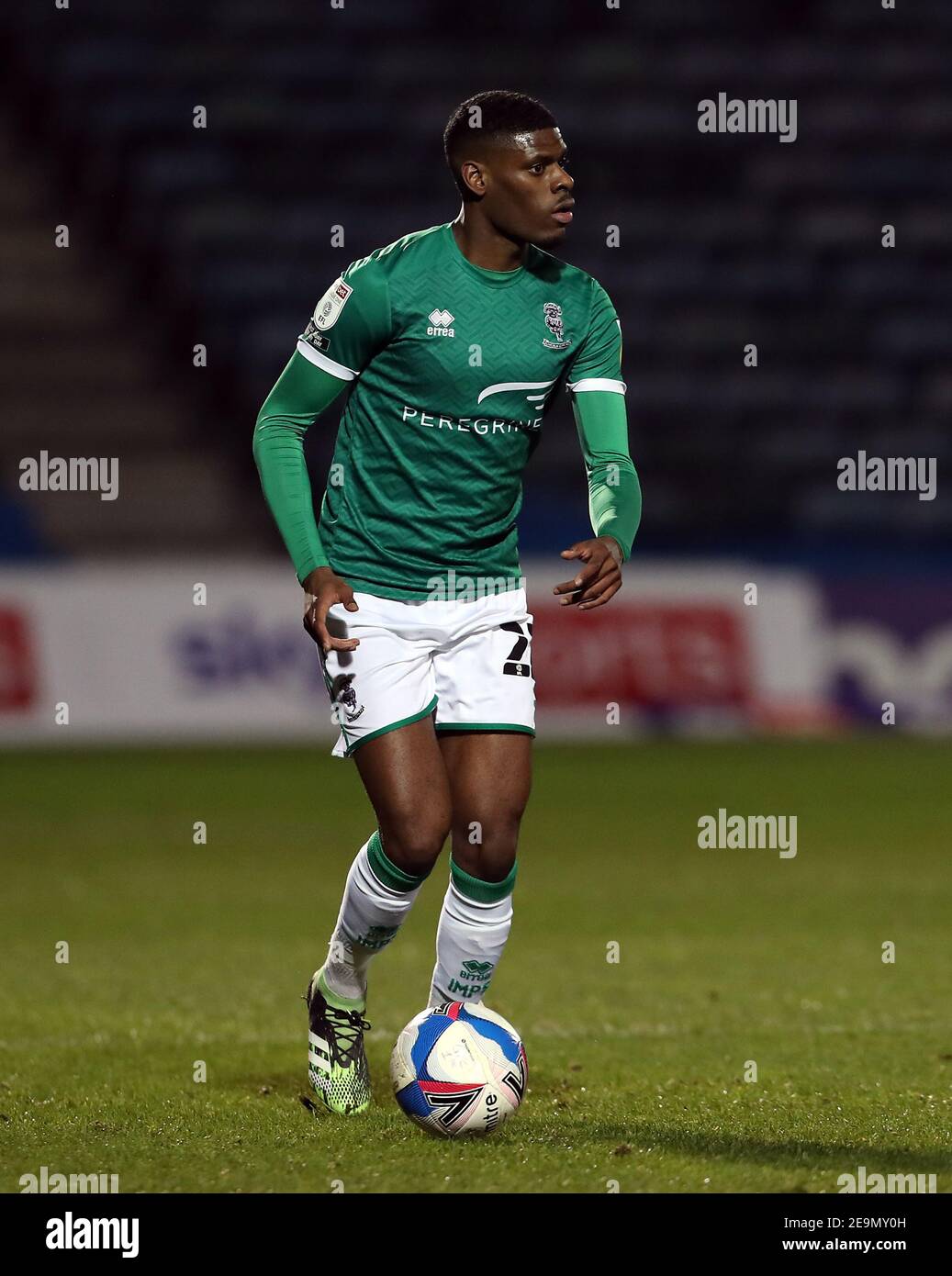 Lincoln City’s Timothy Eyoma during the Sky Bet League One match at ...