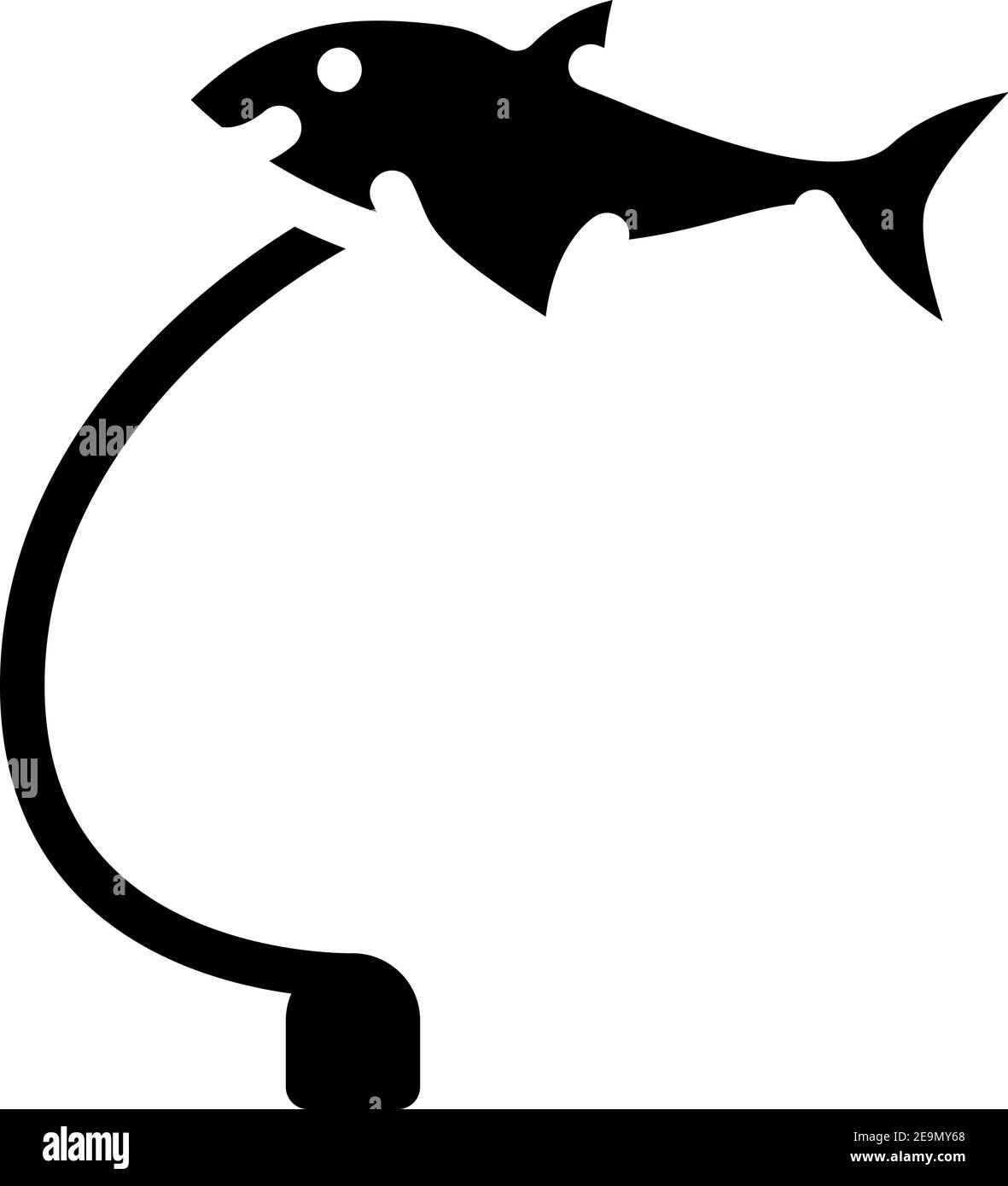 flying fish toy glyph icon vector illustration Stock Vector Image & Art ...