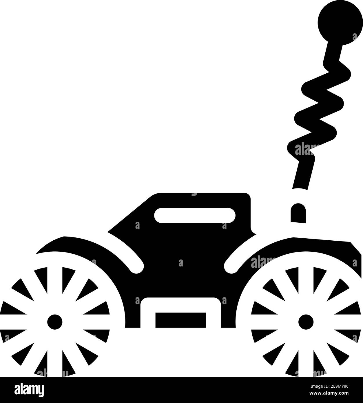 radio controlled car toy glyph icon vector illustration Stock Vector ...