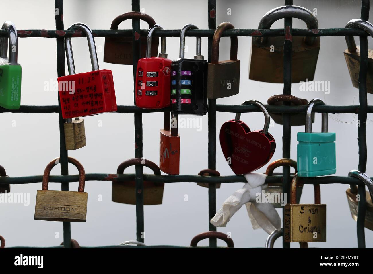 Switzerland zurich love locks hi-res stock photography and images - Alamy