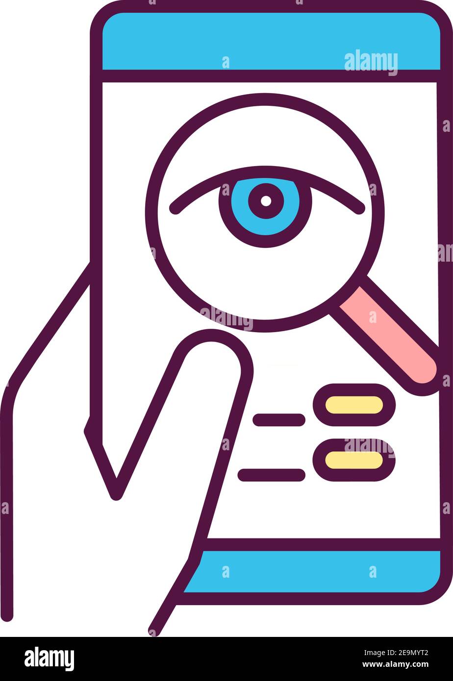 Testing application color icon Cut Out Stock Images & Pictures - Alamy