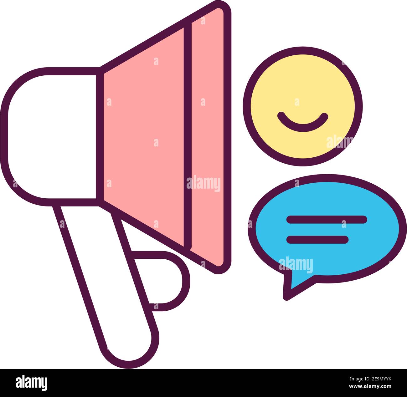 Advertisement campaign RGB color icon Stock Vector Image & Art - Alamy