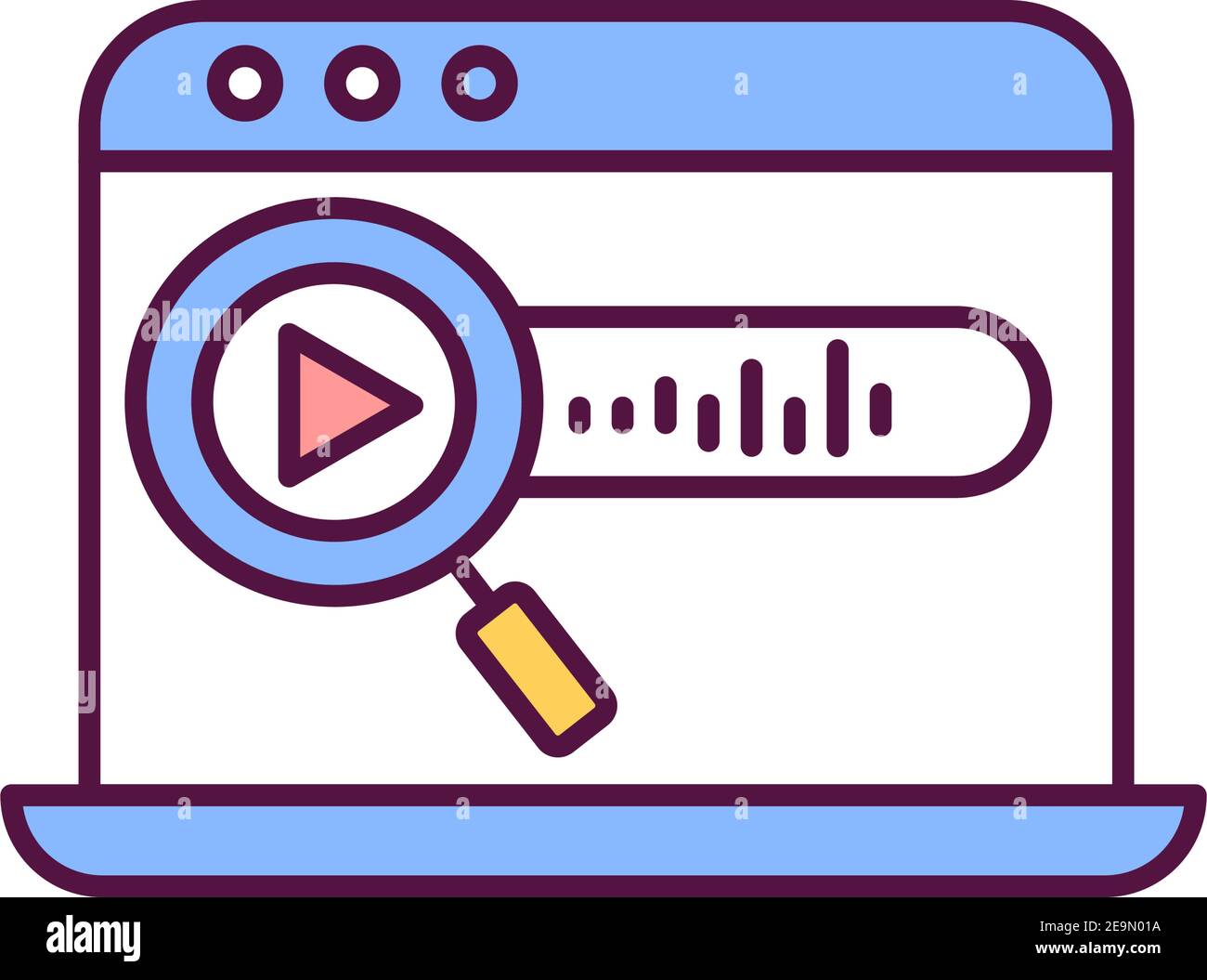 Ai icon message on computer Stock Vector Images - Alamy