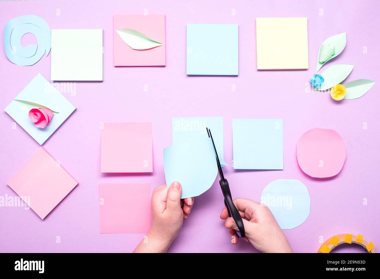 DIY instruction. Step by step guide. The process of making paper ...