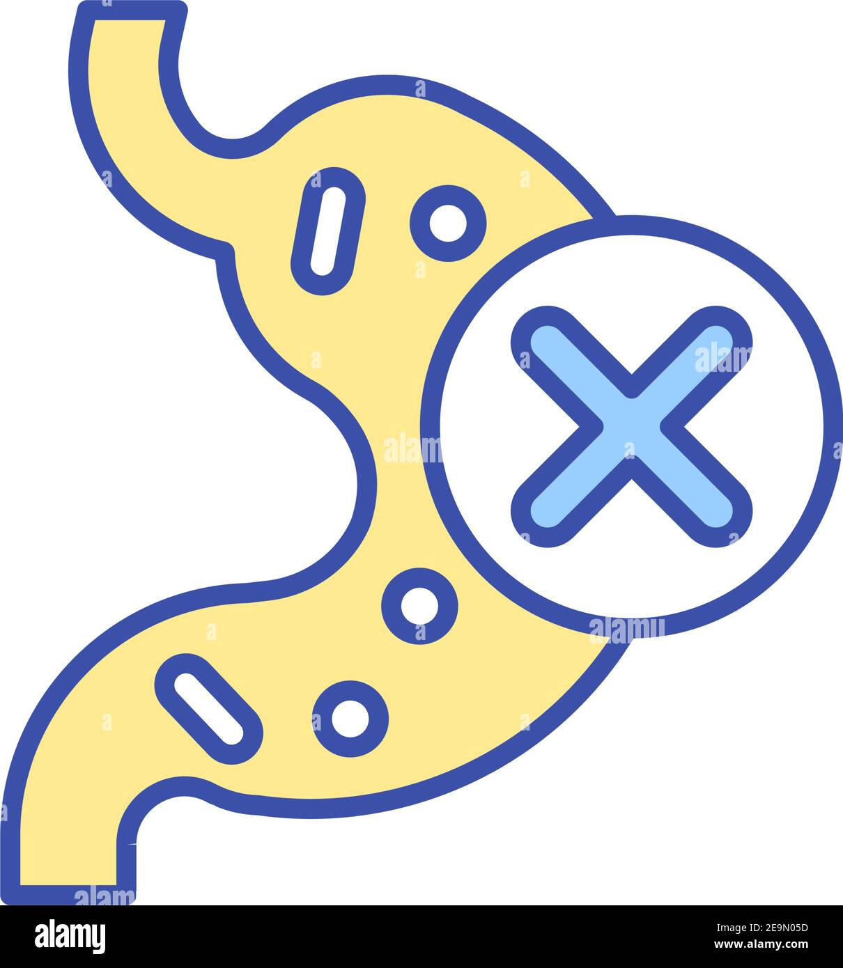 Lactose intolerance RGB color icon Stock Vector Image & Art - Alamy