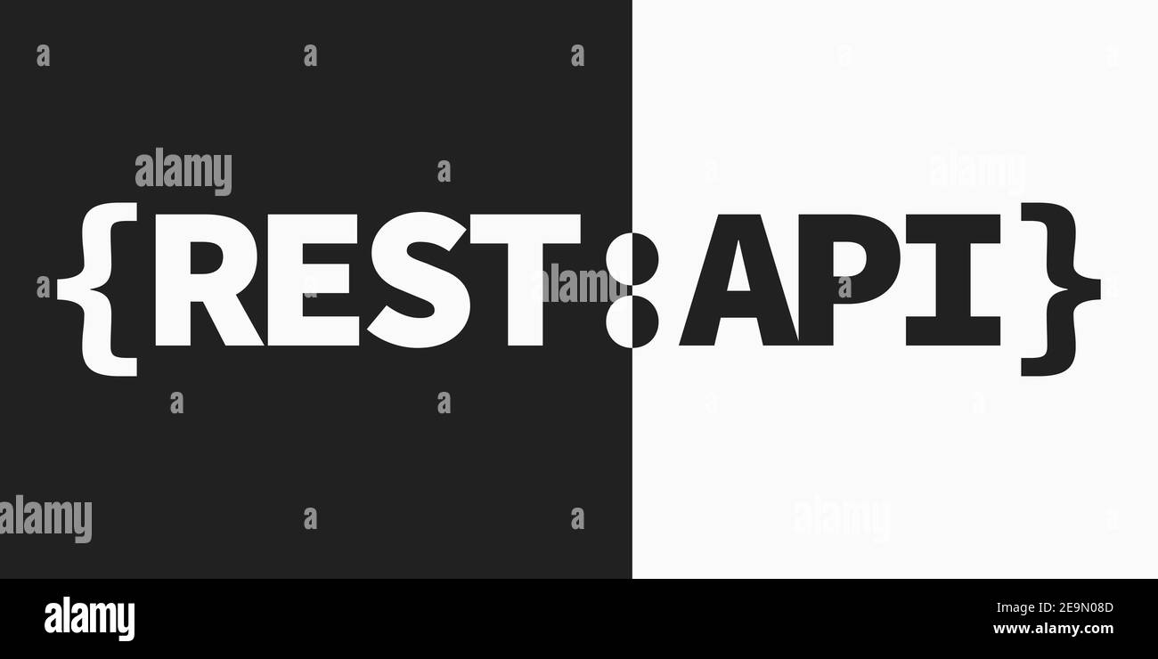 Representational state transfer text Stock Vector Images - Alamy