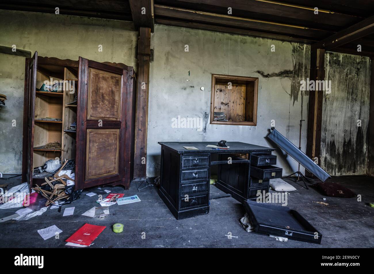 abandoned office in a house Stock Photo - Alamy
