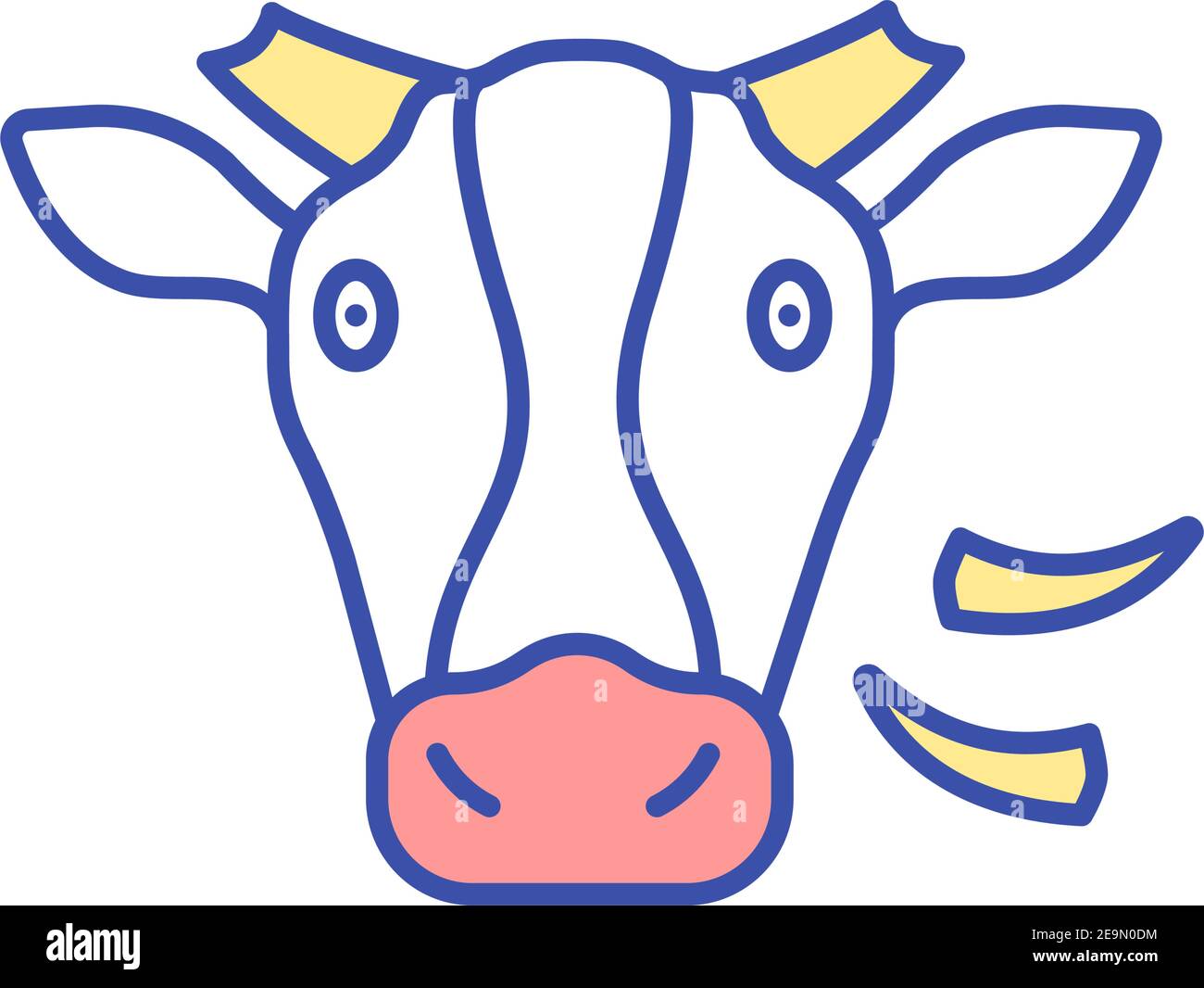 Cow cattle domesticated livestock Stock Vector Images - Alamy