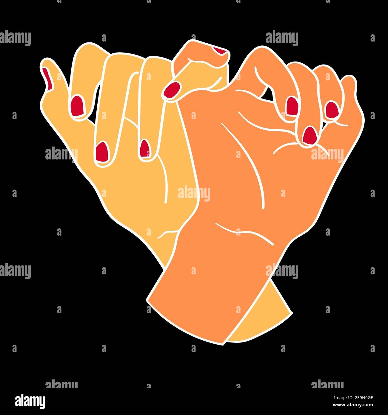 Women template hand hi-res stock photography and images - Alamy